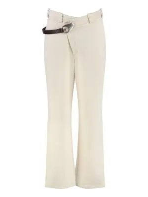 PINKO PINKO Paint Cotton Drill Trousers With Belt