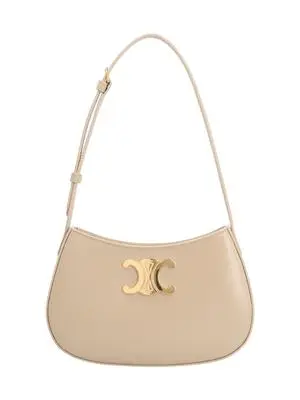 Celine CELINE Mini Tilly Calf Leather Crossbody Bag Ivory