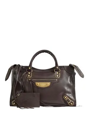 Balenciaga BALENCIAGA Le City Uptown Mini Handbag Coffee