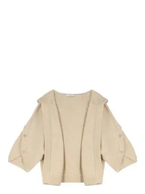 Max Mara Hooded Wool-cashmere Cardigan - Sand