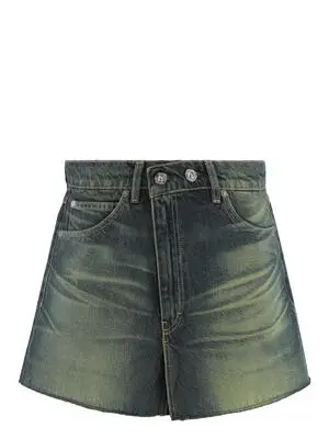 Our Legacy Button & Rivet Cover Mini Skirt - Denim