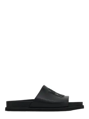Amiri Ma Leather Slip-on Sandals - Black