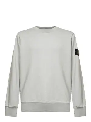 Stone Island Ribbed T-shirt With Lunette Neckline Detail - Verde