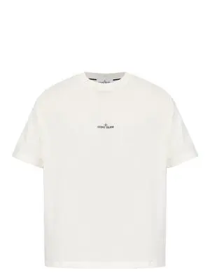 Stone Island Ss T-shirt Lightweight Everyday Mini Essential - Ivory