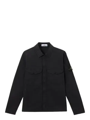 Stone Island Compass Patch Shirt Jacket - Black