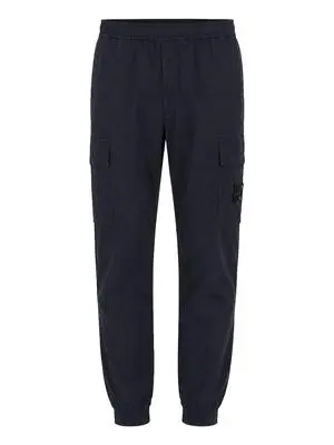 Stone Island Logo Patch Cargo Pants - Navyblue