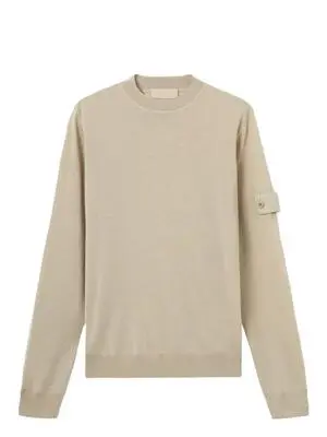 Stone Island STONE ISLAND Logo-Patch Sweater Beige