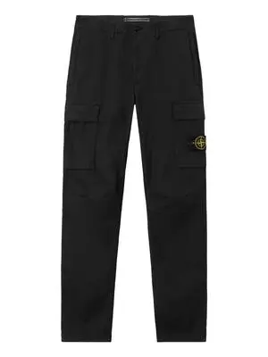 Stone Island Garment-dyed Cargo Pants - Black