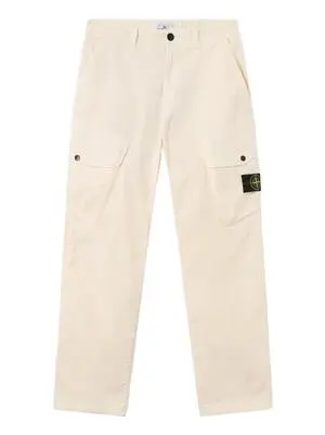 Stone Island Garment-dyed Cargo Pants - Ivory