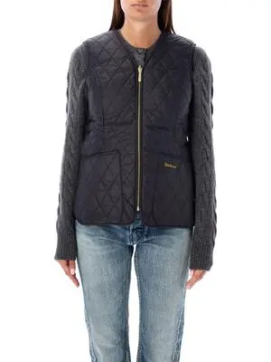 Barbour Quilted Zip-up Jacket - Nero