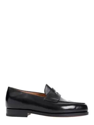 John Lobb Lopez Leather Loafers - Black