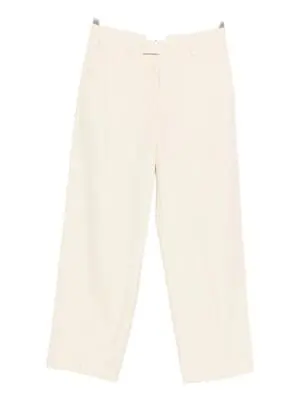 PT TORINO Tailored Cotton Trousers - Bianco