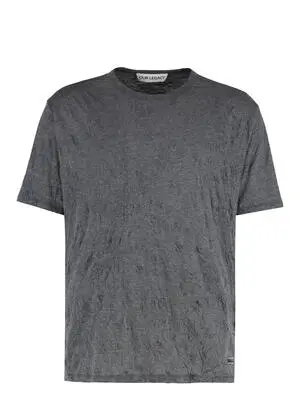Our Legacy Boxy Creased Effect Crew-neck T-shirt - Grey