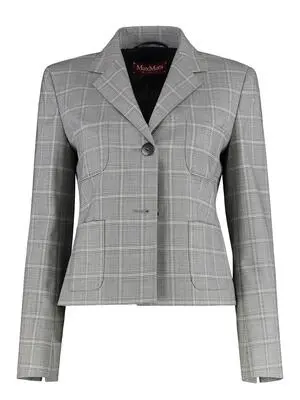 Max Mara Manto Single-breasted Two-button Jacket - Grey