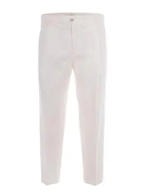BRIGLIA Lightweight Cotton-linen Blend Trousers - Latte