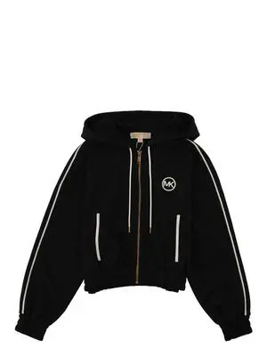 MICHAEL KORS MICHAEL BY MICHAEL KORS Zip-Up Hooded Jacket With Contrast Piping