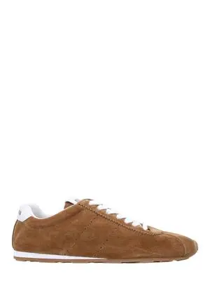 Miu Miu Lace Up Sneakers - Cinnamon