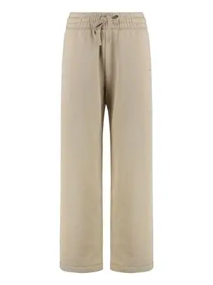 Maison Kitsuné Wide Cotton Jogging Pants - Beige