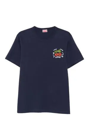 Kenzo Cherry Patch T-shirt - Blueblack