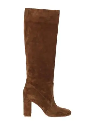 GIANVITO ROSSI Suede Leather High Heel Boots - Brown