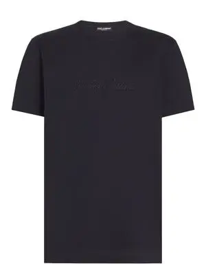 Dolce & Gabbana Crewneck Short-sleeve T-shirt - Bluscurism