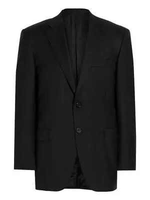 Canali Cuprotwill Blazer - Black
