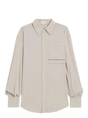 BRUNELLO CUCINELLI Brunello Cucinelli Embellished Cotton-Blend Poplin Shirt
