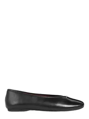 Vince Ori Leather Ballet Flats - Black
