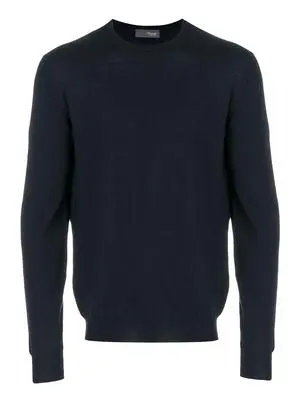 DRUMOHR Long Sleeve Crew Neck Sweater - Grey