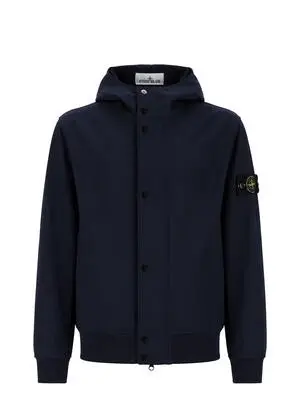Stone Island Giacca Con Cappuccio - Blue