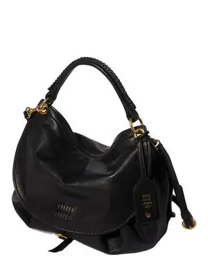 Miu Miu Rendez-vous Leather Hobo Bag - Black