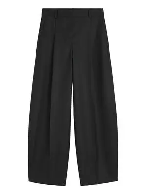 BY MALENE BIRGER Povilanna Barrel-leg Trousers - Black
