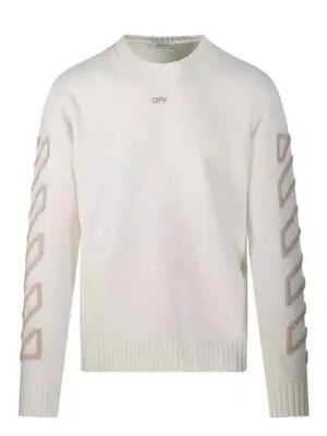 Off-White Arrows Knitted Sweater - Neutrals