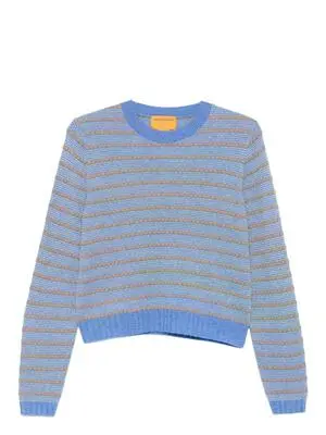 GUEST IN RESIDENCE Guest In Residence Blue Cashmere Cable-Knit Sweater