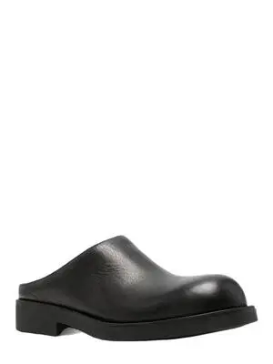 MAISON MARGIELA Biker Leather Mules - Black