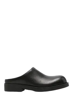 MAISON MARGIELA Biker Leather Mules - Black