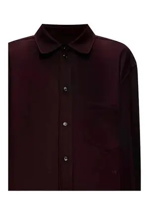 Victoria Beckham Burgundy Wool Shirt - Red