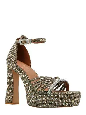 KURT GEIGER Kurt Geiger London Crystal Embellished Platform Sandals