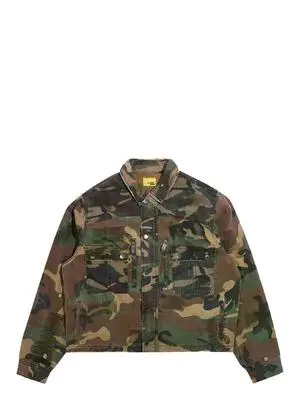 STADIUM GOODS Hopkins Camouflage-print Jacket - Brown