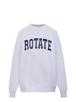 ROTATE BY BIRGER CHRISTENSEN Logo Appliqué Sweatshirt - Grey