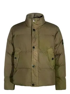 Stone Island Quilted Padded Coat - Brown