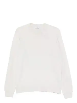 MAGAZZINO RICAMBI Ribbed-trim Crew Neck Sweater - Neutrals