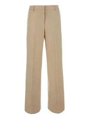 PT TORINO Pressed Crease Wide-leg Trousers - Neutrals