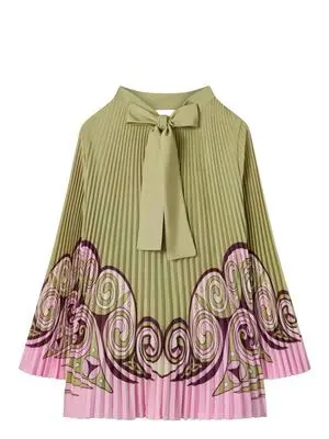 La DoubleJ Twirling Tunic With Swirl Motif - Green