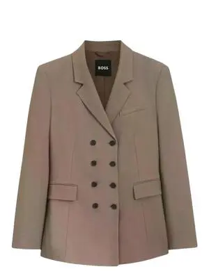 BOSS Double-breasted Blazer - Brown