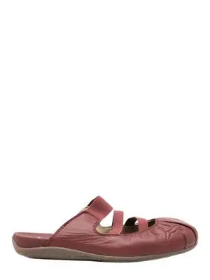 PUMA Speedcat Embossed Leather Mules - Red
