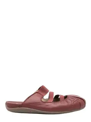 PUMA Speedcat Embossed Leather Mules - Red