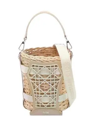 Dior Sahara Mini Bucket Bag - Neutrals