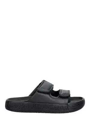 VEJA Etna Bold Leather Slides - Black