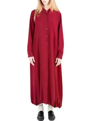 SOCIETE ANONYME Shirt Midi Dress - Red